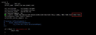 Nginx - SSL/TLS协议信息泄露漏洞(CVE-2016-2183)【原理扫描】修复 - 晴天和风|晴天，有微风